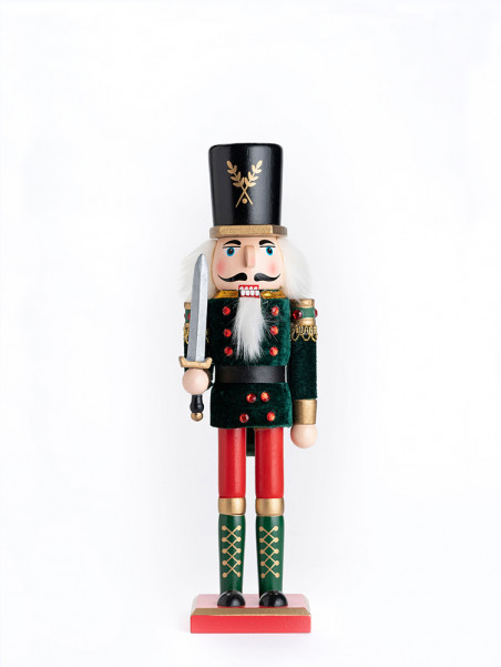 12" Green Soldier Nutcracker